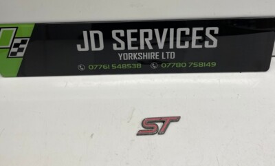 Ford Fiesta ST150 2.0 Duratec ST Boot Tail Gate Red Badge Emblem 2002 ...