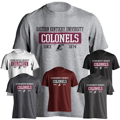 Eastern Kentucky University EKU Colonels Since 1874 Bar Mascot Tee T ...