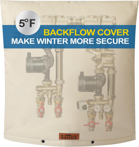 Backflow Preventer Insulation Cover - 5 Layers of Protection Backflow ...