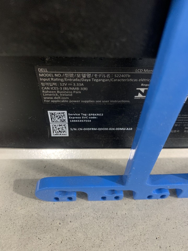 Dell S2240TB 21.5" Monitor w Ergotron Mount & Balluff BAM02HA E-Stop ...