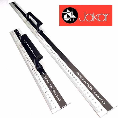 Jakar Metal Cutting Ruler + Handle Art Craft Magnetic Safety Metric ...