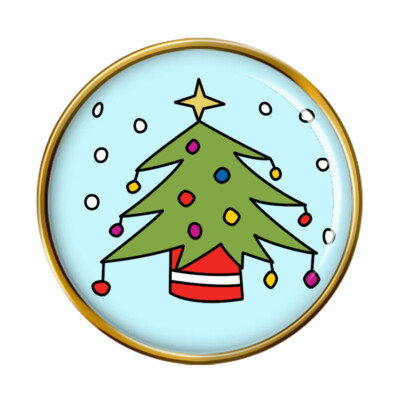 Christmas Tree Pin Badge | eBay UK