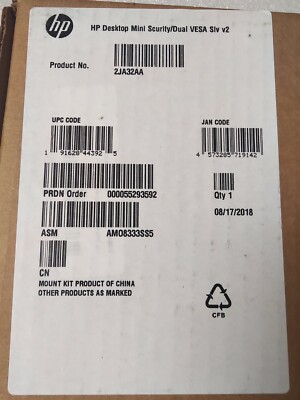 HP Desktop Mini Dual VESA Sleeve v2 Black 2JA32AA 191628443925| eBay