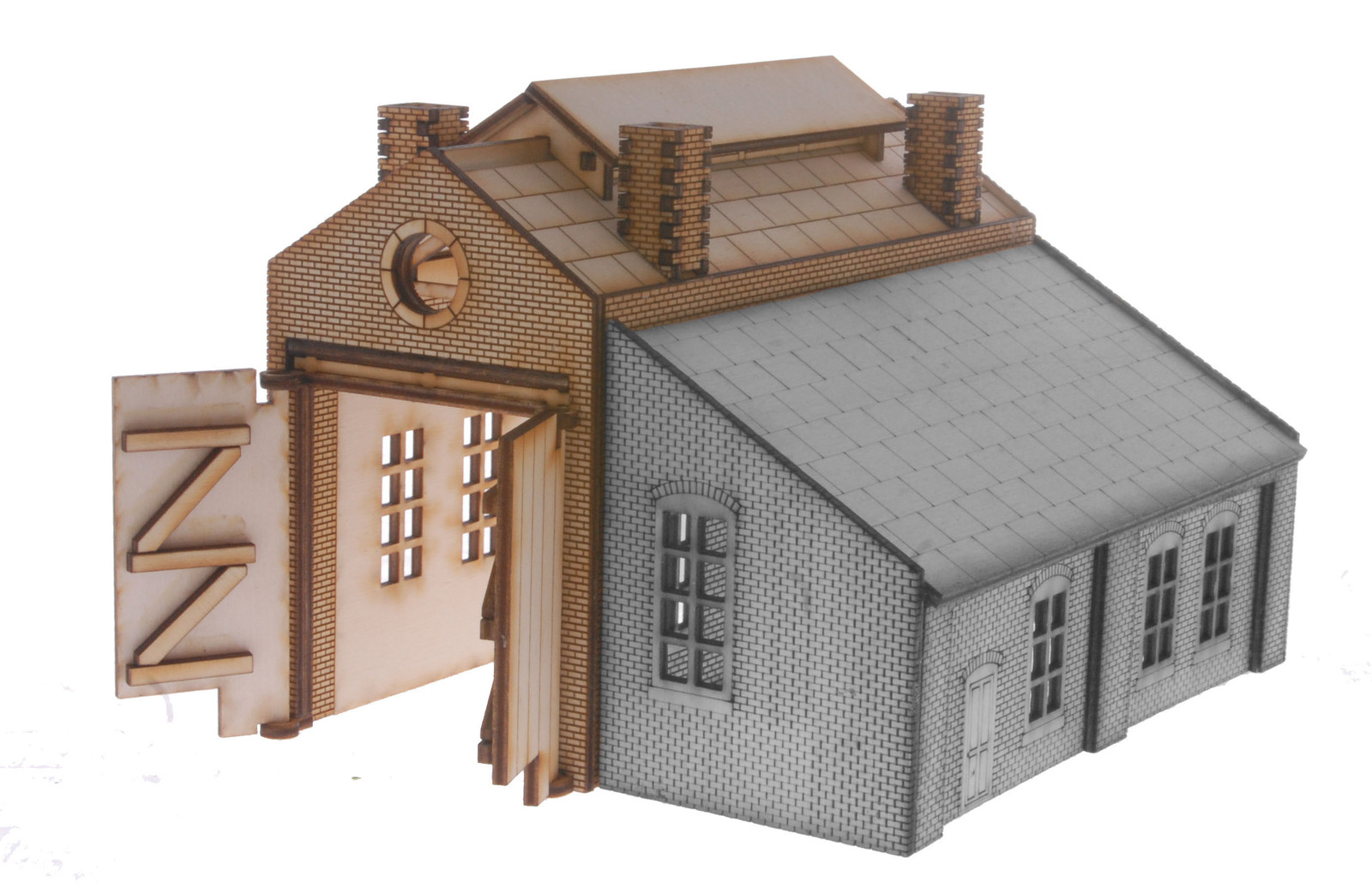 ES006 Single Track Engine Shed OO Gauge Laser Cut Kit | eBay UK