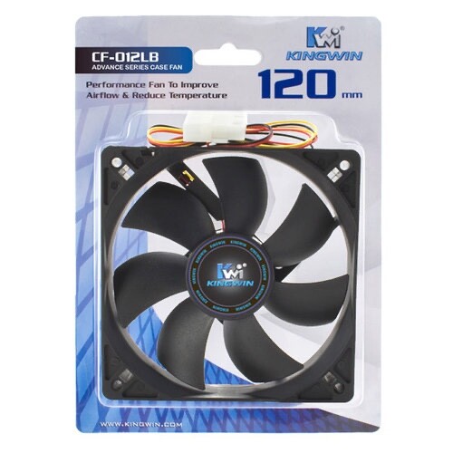 NEW Kingwin 120mm Advance Series Case Fan CFBL-012LB | eBay