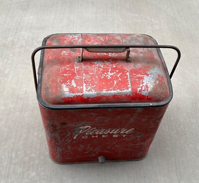 50's Vintage Pleasure Chest Ice Cooler For Collectors Props Picker's ...