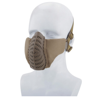 Airsoft Mask Paintball Mask Mesh TPU Half Face Mask Tactical Paintball ...