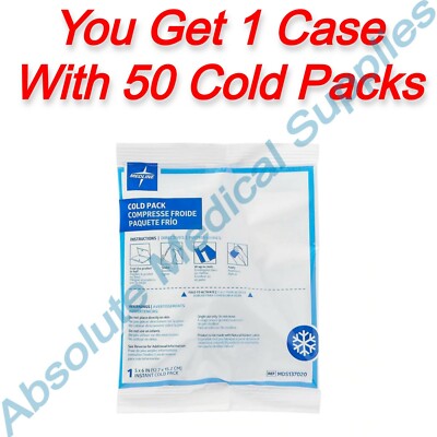 *50-Pack* Medline Standard Cold Pack 5" X 6" MDS137020 | eBay