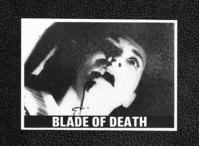 1987 Rosem Night of the Living Dead Card #40 Blade of Death (Sharp ...