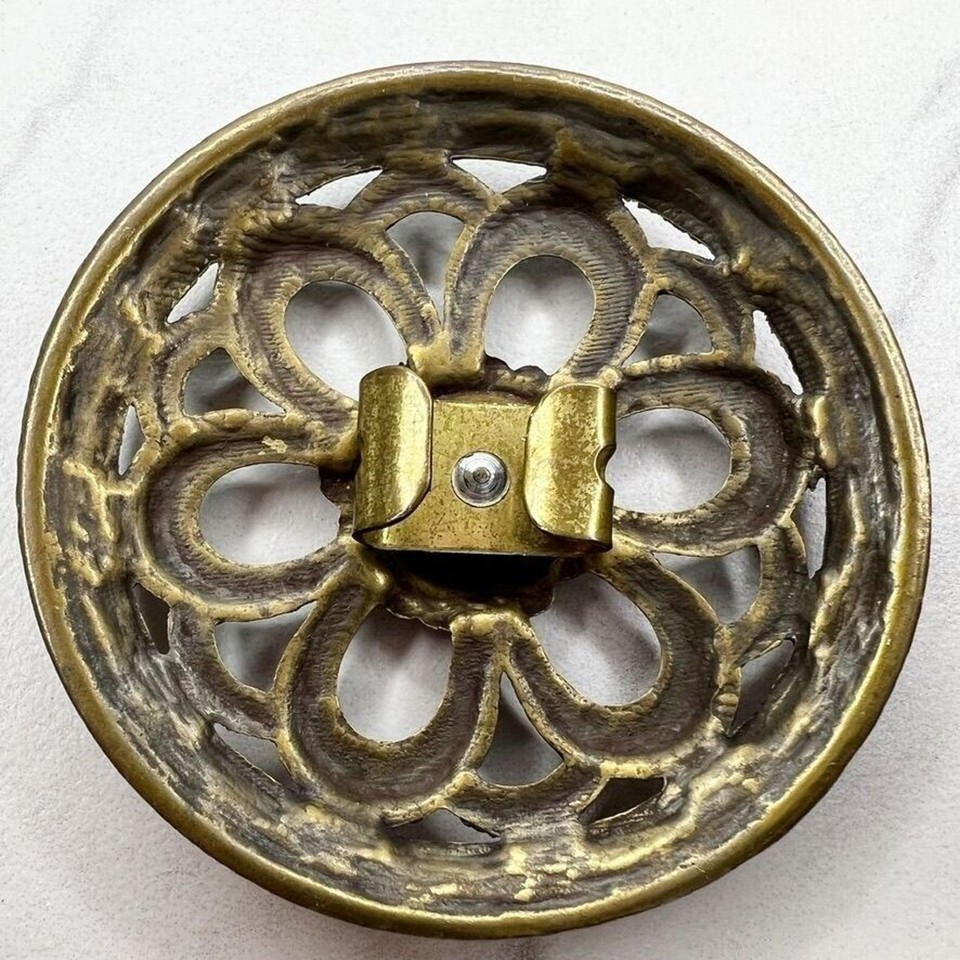 Vintage Bronze Tone Flower Floral Cinch Belt Buckle | eBay