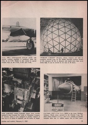 1959 Goodyear Aircraft Photo "World's Largest" Fiberglass Radome Print ...