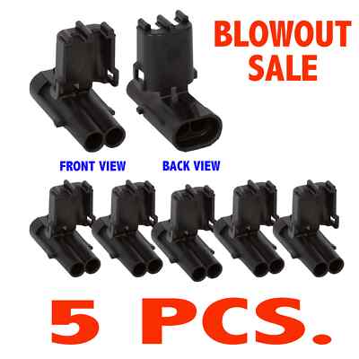 Delphi Packard 12010973 (2 Circuits) Male Weatherpack (Pack of 5 ...