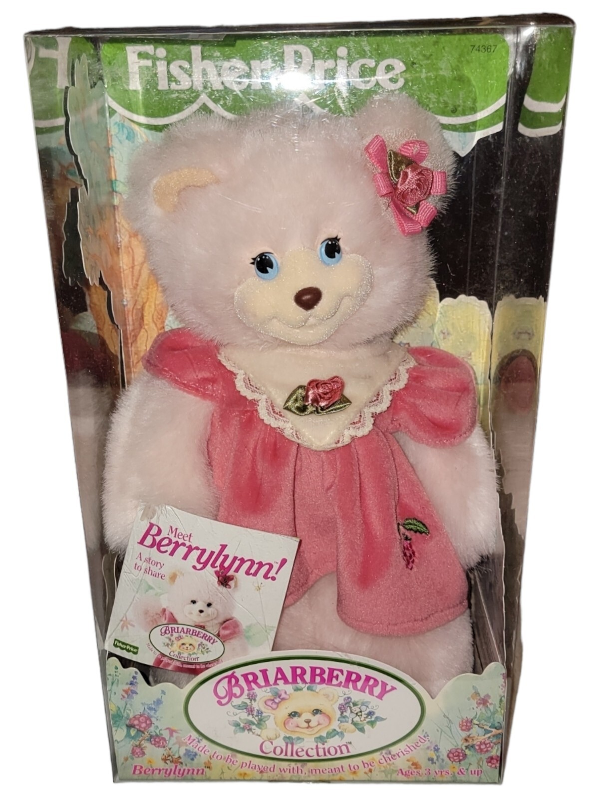 NIB Fisher Price Briarberry Collection BERRYLYNN Teddy Bear Plush 1999 ...