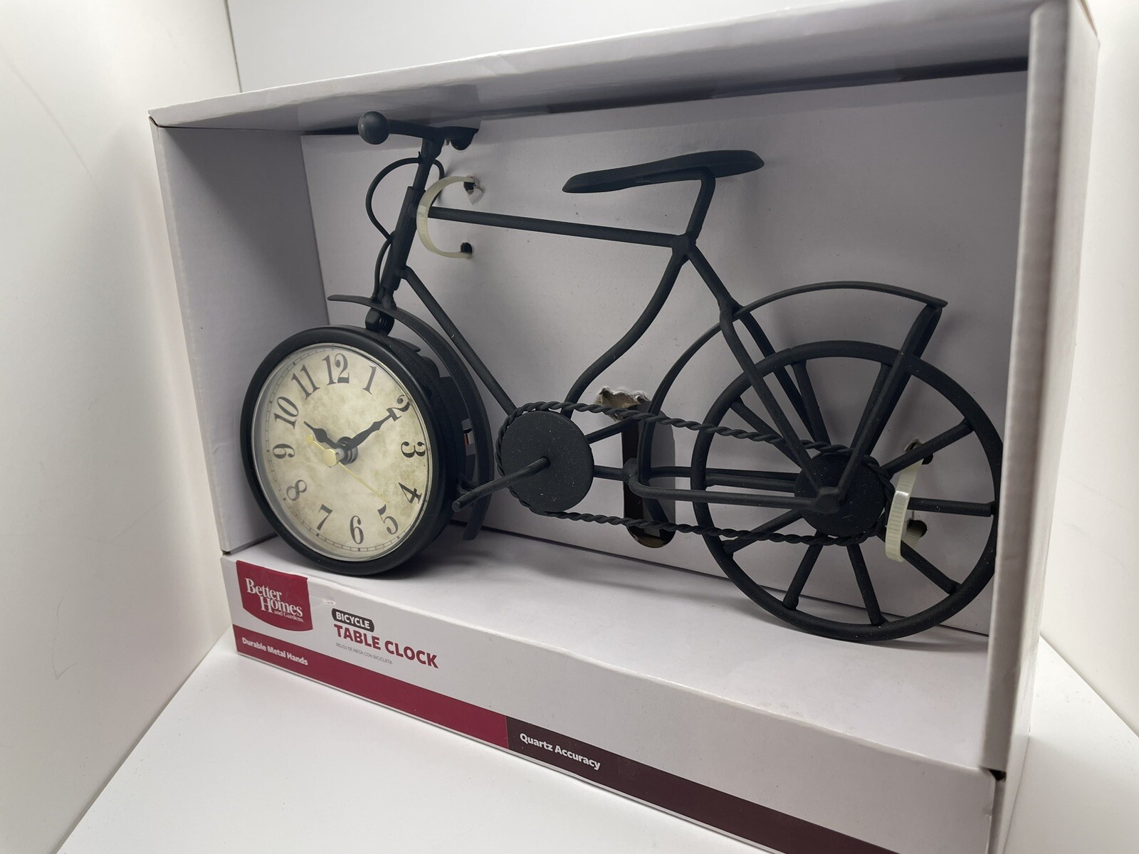 Bicycle Table Clock - Metal Desk Mantle Clock - Better Homes & Gardens ...