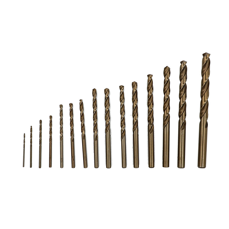 15Pcs High Speed Steel HSS-Co M35 Cobalt Drill Bit Set 1.5-10MM Steel ...