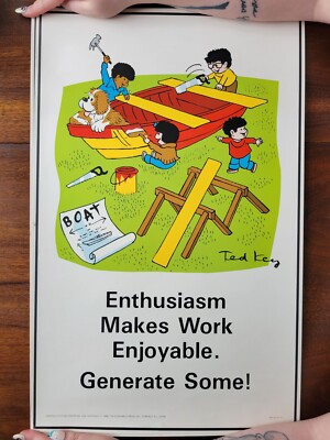 1986 Positive Attitude Poster #529 - Economics Press - Ted Key ...