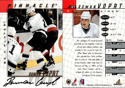 1997-98 Be A Player Autographs #103 Roman Vopat - NM-MT | eBay