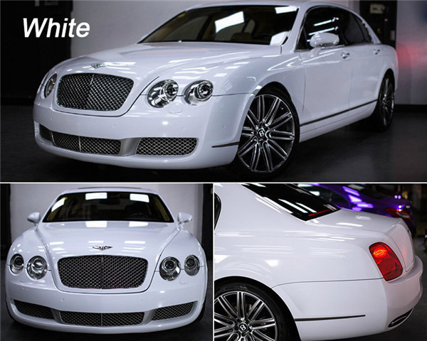 1.52M x 3M GLOSS WHITE CAR VINYL WRAP FILM ROLL STICKERS DECAL AIR ...