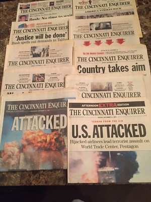 911 Newspaper Coverage - Lot #2 - From 9/11/01 to 9/21/01 + Extras ...