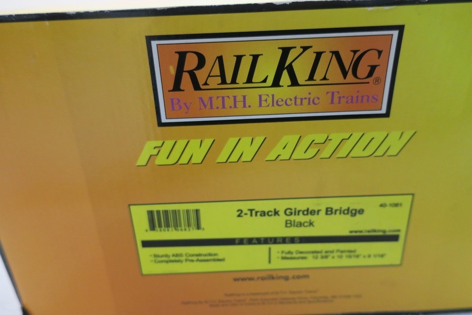 MTH Rail King O Scale 2-Track Black Girder Bridge Item No. 40-1061 | eBay