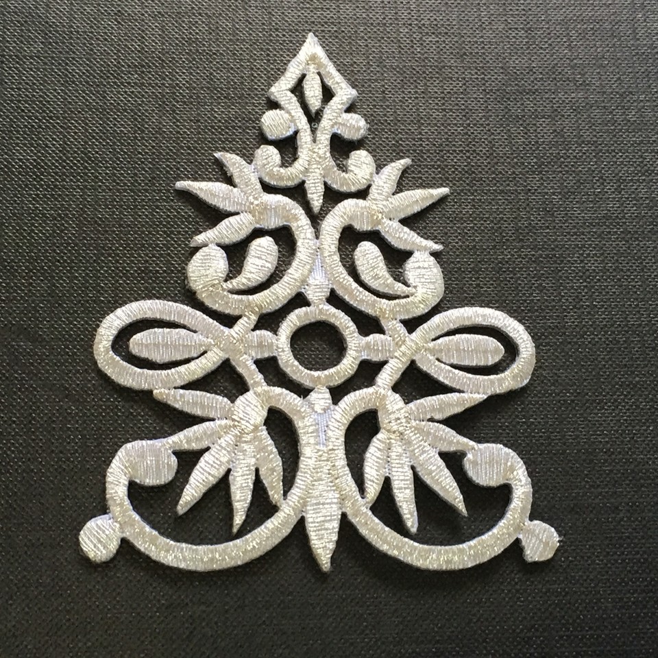 Celtic Knot Stencil Lace Applique Embroidered Iron On Patches Trinity ...