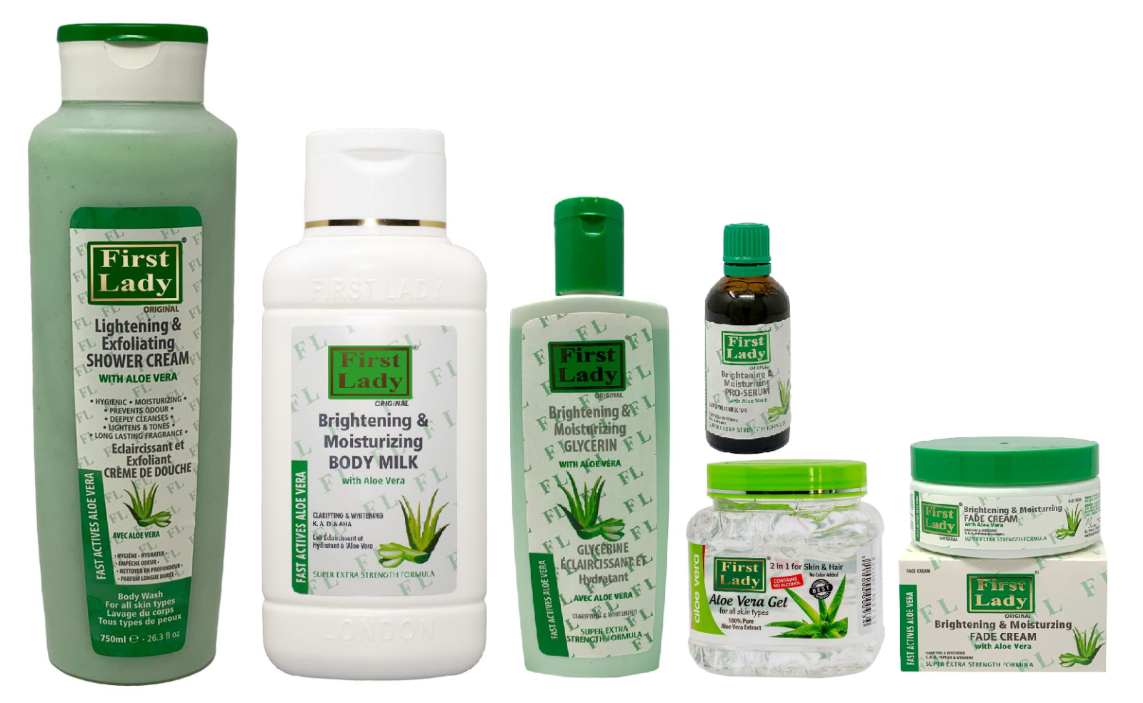 First Lady Aloe Vera Skin Brightening Cream / Lotion / Serum / Wash ...