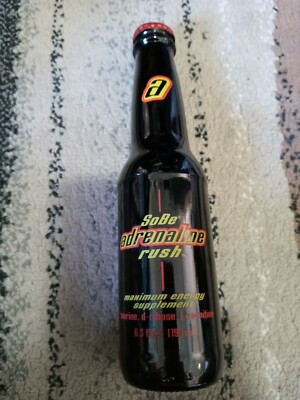2001 Sobe Adrenaline Rush SEALED AUTHENTIC RARE EXOTIC POP ENERGY DRINK ...