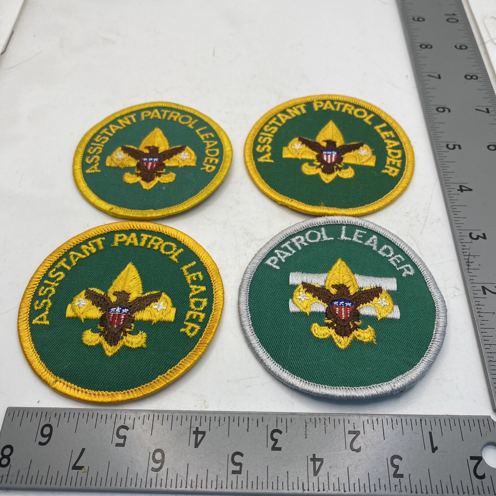 Patrol Leader, 3 Assistant Patrol Leader Patches BSA Boy Scouts NB-920A ...