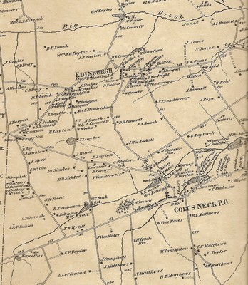 Colts Neck Vanderburg Hillsdale NJ 1873 Maps with Homeowners Names ...
