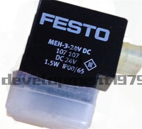 One New FESTO Solenoid valve coil MEH-3-24V DC | eBay