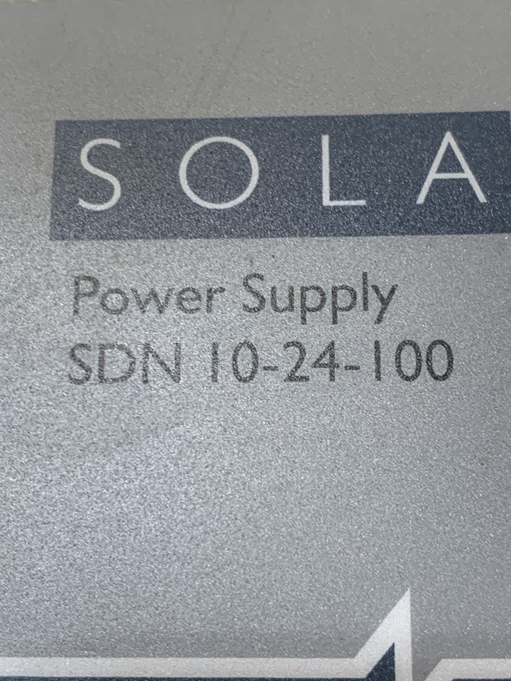 Sola SDN 10-24-100 Power Supply 115/230v-ac 10a Amp 24v-dc $25.01 ...