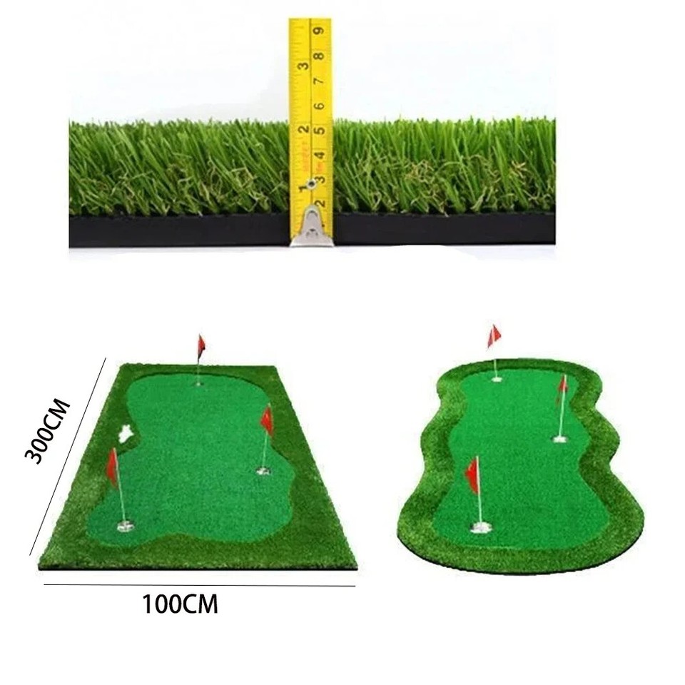 Indoor Golf Putting Green Indoor Outdoor Training Putter Mat Practice ...
