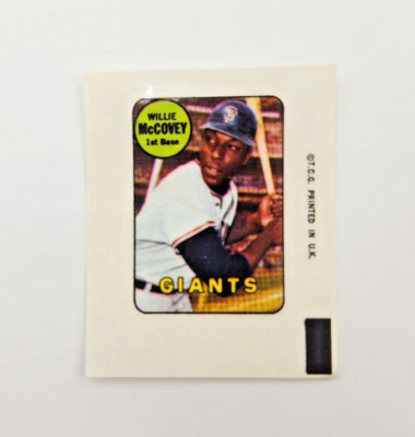 1969 Topps Baseball Decal Willie McCovey | eBay