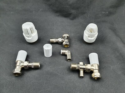 Drayton Replacement TRV Head Sensor/Angled TRV Body/Lockshield/Cap ...