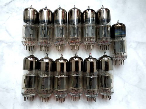13x 6N6P = ECC99 E182CC Double Triode Tube NEVZ Soviet SAME YEAR 1970 ...