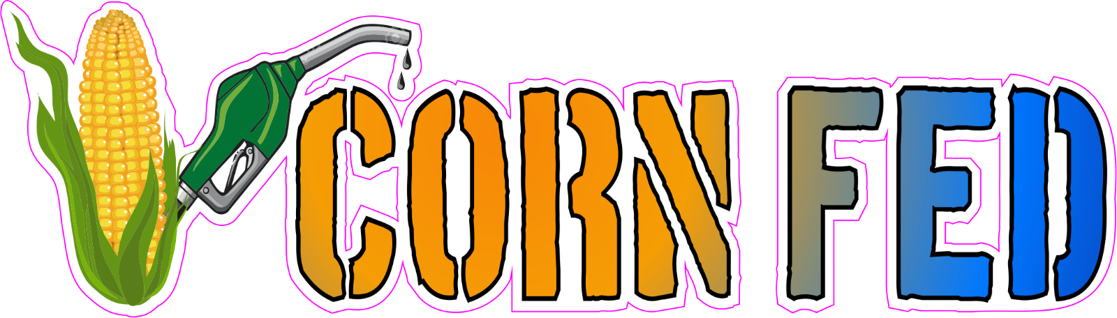 E85 CORN FED STICKER BY KILLER GRAFFIX FOR USE WITH FORD HOLDEN JDM 4X4 ...