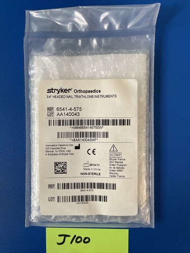 Stryker 6541-4-575 Orthopaedics 3/4" Headed Nail Triathlon Instruments ...