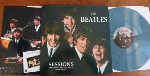New, The Beatles SESSIONS from the vaults-COLOR blue marble VINYL | eBay
