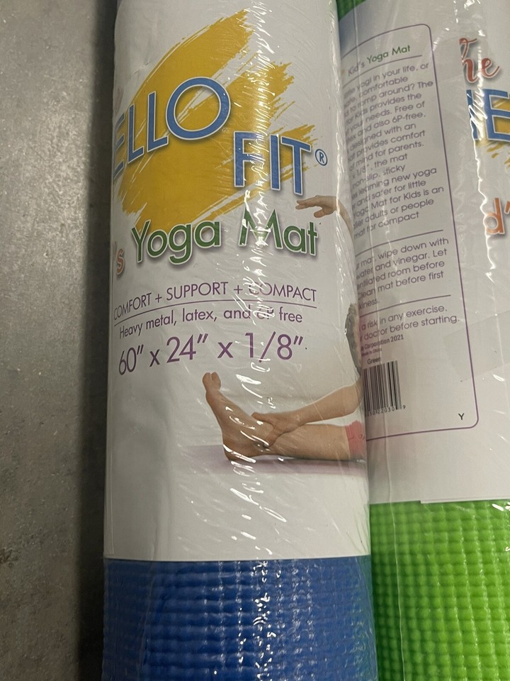 Hello Fit Kids Short Yoga Mat Comfort ~ Support ~ Compact~ Each $10 ...