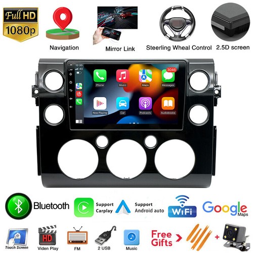 Android 11 Car GPS Navi Radio FM Carplay Head Unit For Toyota Fj ...