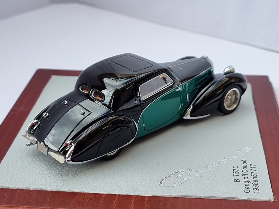 Chromes Ilario 1938 Bugatti T57C Gangloff Coupe Atalante 1/43 Handmade ...