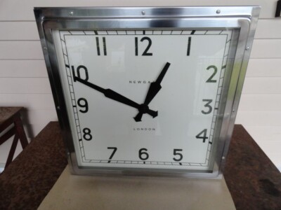 NEWGATE Quad Wall Clock 16 inch Square Clock - Industrial | eBay