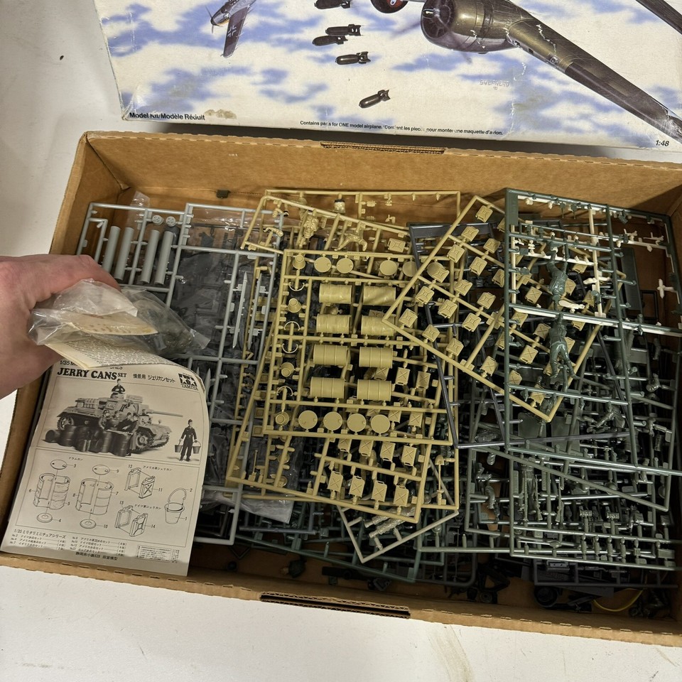 REVELL MONOGRAM B-17F Box With Jerry Can Model Parts | eBay