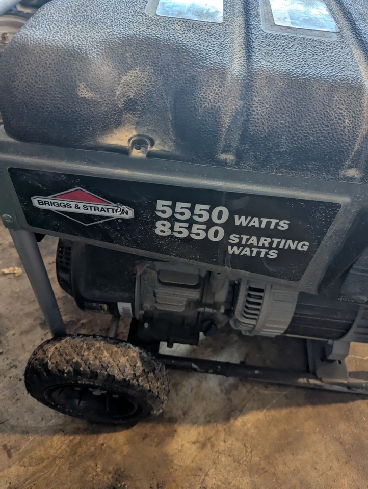 Briggs And Stratton 5550 wattas 8550 Starting Wats Generator Gas Tank ...