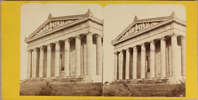 Deutschland Walhalla Architektur Neo-Klassik Foto Stereo Vintage c1870 ...