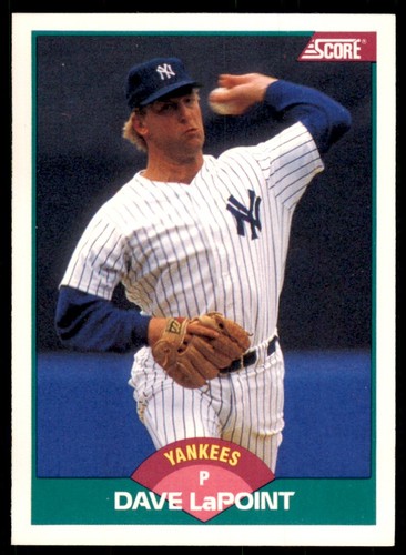1989 Score Rookie & Traded- Dave LaPoint New York Yankees #4T | eBay