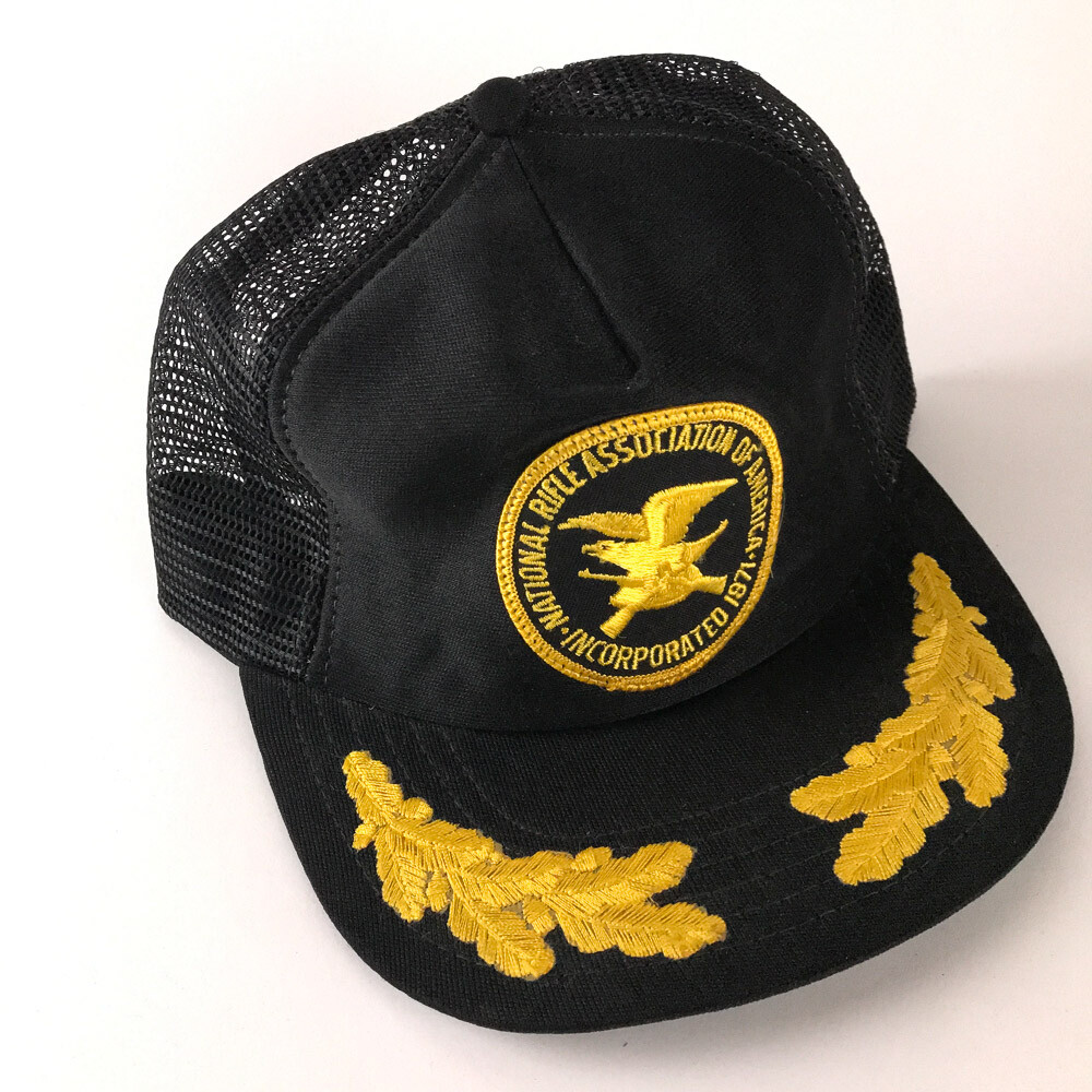 Vintage NRA National Rifle Assoc Patch Hat Scrambled … - Gem
