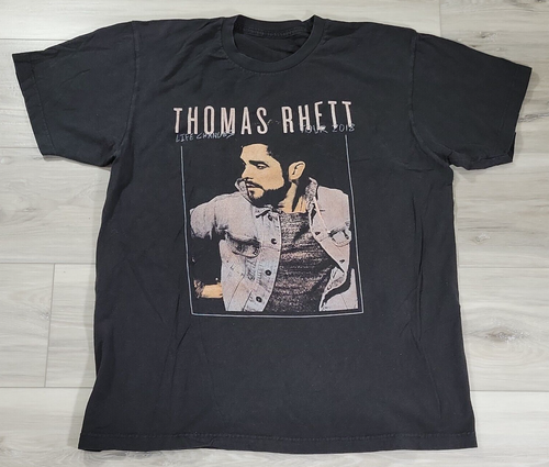 Thomas Rhett T-shirt Men's Large Black Tour 2018 Life Changes | eBay