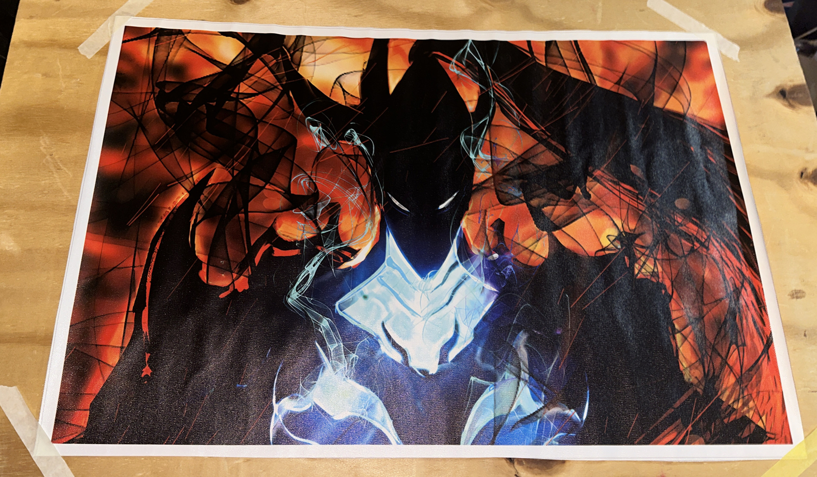 Solo Leveling Only I Level Up Igris Shadow Print Canvas Poster 24x16in ...