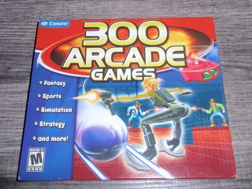 Cosmi 300 Arcade Games PC CD-ROM 2005 2007 Compilation for Windows 2000 ...